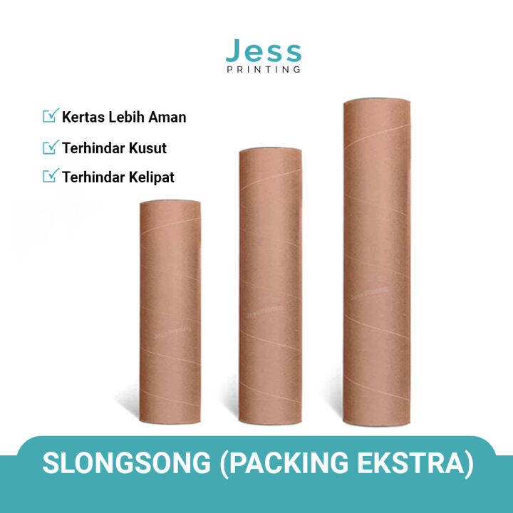 Packing Ekstra Tabung Pipa Selongsong Alat Sempurna Agar Kertas Anda ...