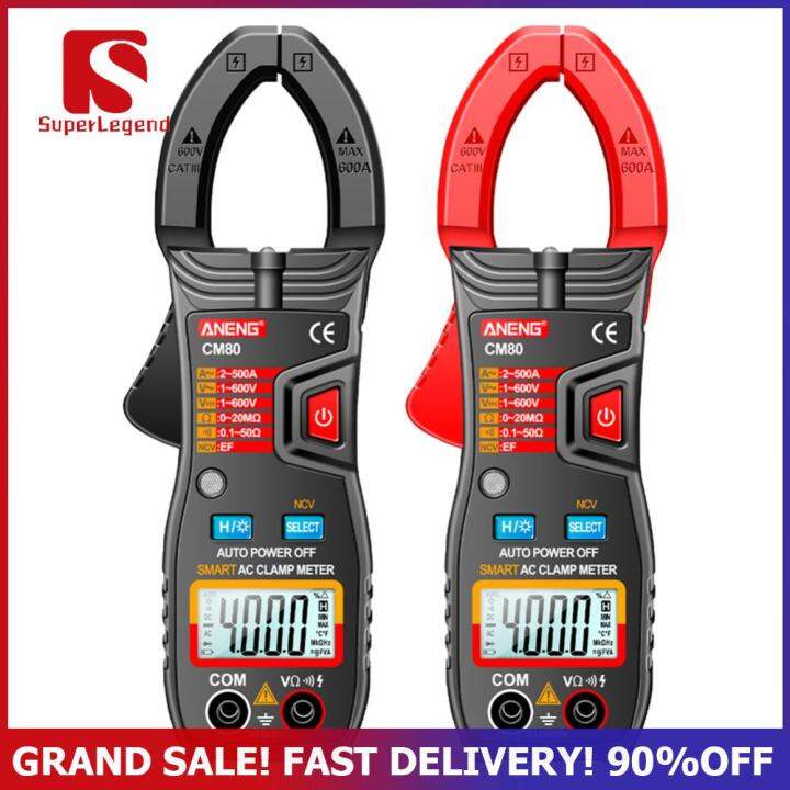 ANENG CM80 4000 Counts Smart Clamp Meter DC/AC Current Voltage ...