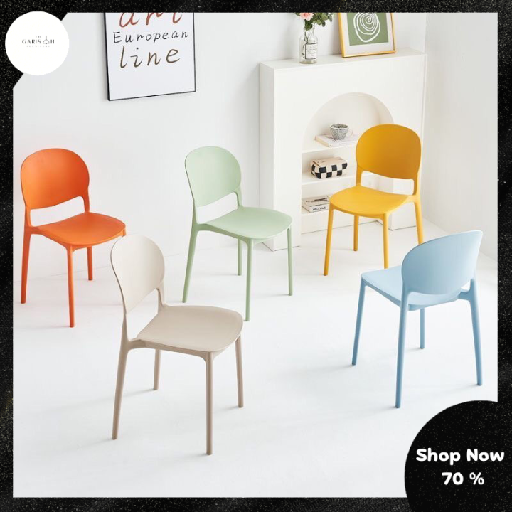 🌟Garish Furniture🌟เก้าอี้พลาสติก เก้าอี้มีพนักพิง เก้าอี้คาเฟ่ เก้าอี้ ...