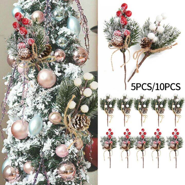 Ornamen Buket Natal Bunga Beri Pinus Buatan Tahan Lama Terbaru | Lazada ...