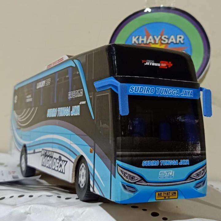 miniatur bus bis mainan bus bis shd sudiro tunggal jaya BIRU | Lazada ...