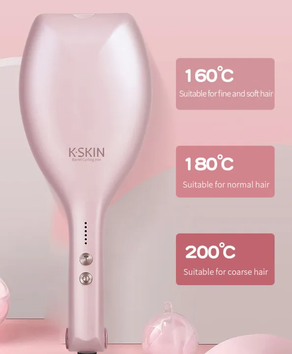 K.SKIN Korean Egg Roll Wavy Roll Curling iron Hair Curler 40mm Large ...