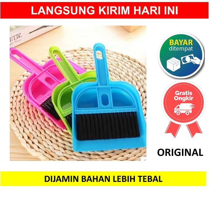 SAPU MINI Warna Warni Rumah Tangga Mini Dustpan Set Serok Cikrak Kecil ...