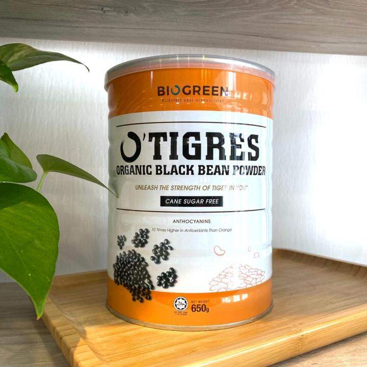 Biogreen O’Tigres Organic Black Bean Powder Cane Sugar Free 650G | Lazada