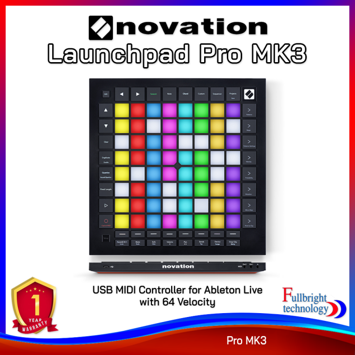 Novation Launchpad Pro MK3 USB MIDI Controller ตัวควบคุม Midi ...