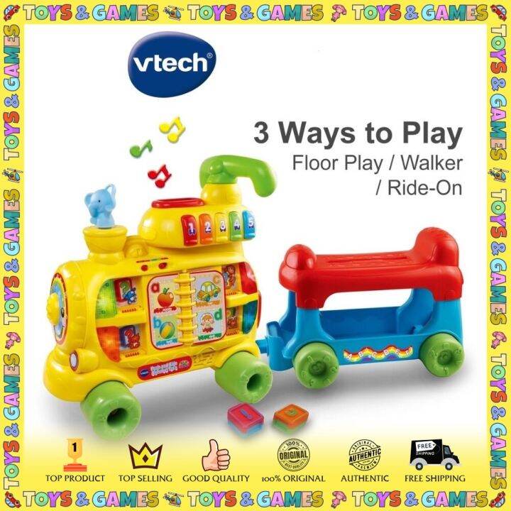 Original Vtech Sit To Stand Ultimate Alphabet Train Ride On Car and ...