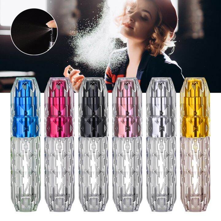 Portable 5ml Travel Mini Refillable Perfume Bottle Atomizer Crystal ...