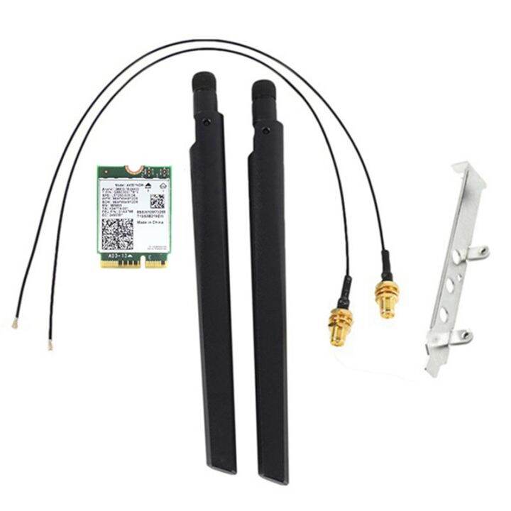 Bluetooth 5.0 Wireless AX201NGW Wifi Desktop Kit IPEX MHF4 U.FL Antenna ...