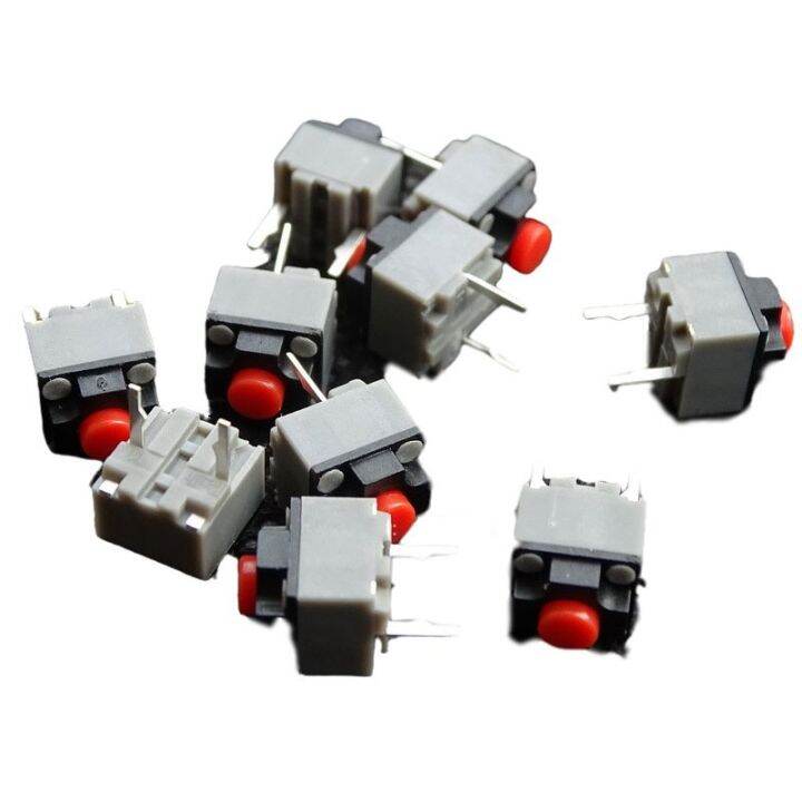 10-100Pcs 6x6x7.3 Kailh square silent mouse micro switch Mute switch ...