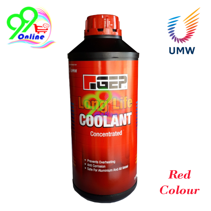 UMW GEP Long Life Coolant Concentrated ( Red ) ( 1 Liter ) | Lazada