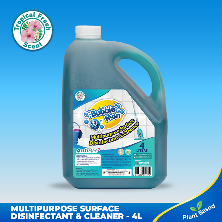 Bubble Man Multipurpose Surface Disinfectant & Cleaner 4L | Lazada PH