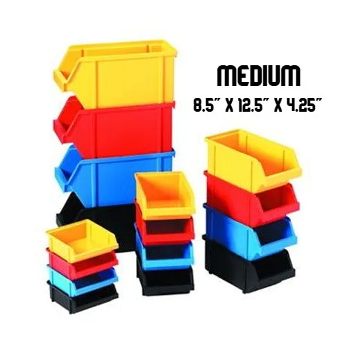 COD Medium Stackable Bin Boxes Storage Organizer Supplies Tools Bins ...