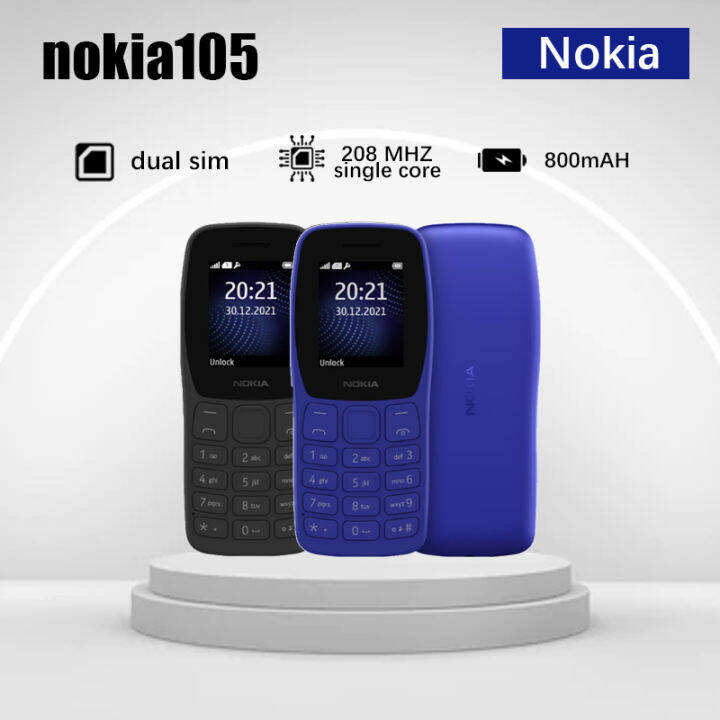 NOKIA 105 Original Keypad Mobile Phone Dual Sim Function Backup Phone ...