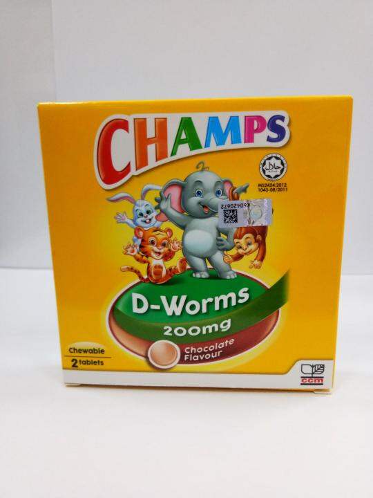 Champs D-Worms Chewable | Lazada