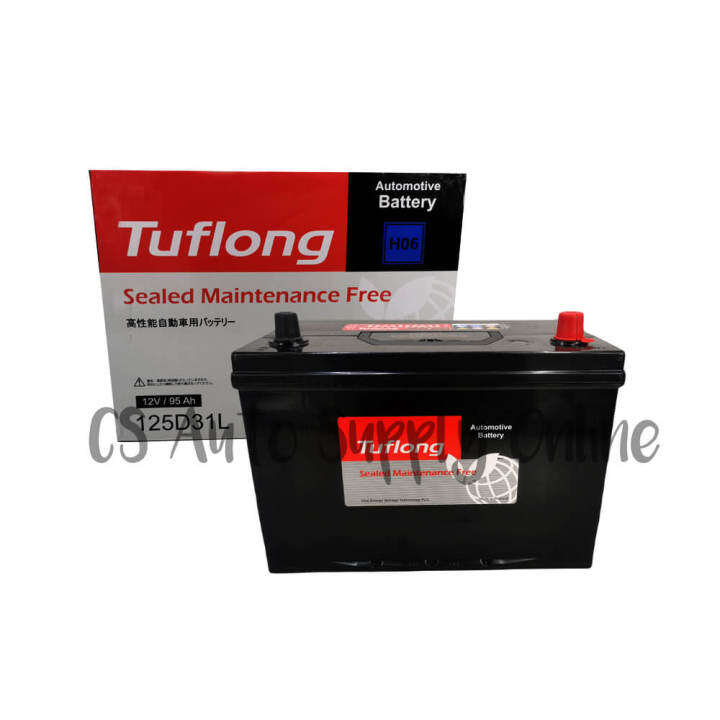 Tuflong Hitachi N120-7L 125D31L SMF Battery MF for Diesel Toyota Hilux ...