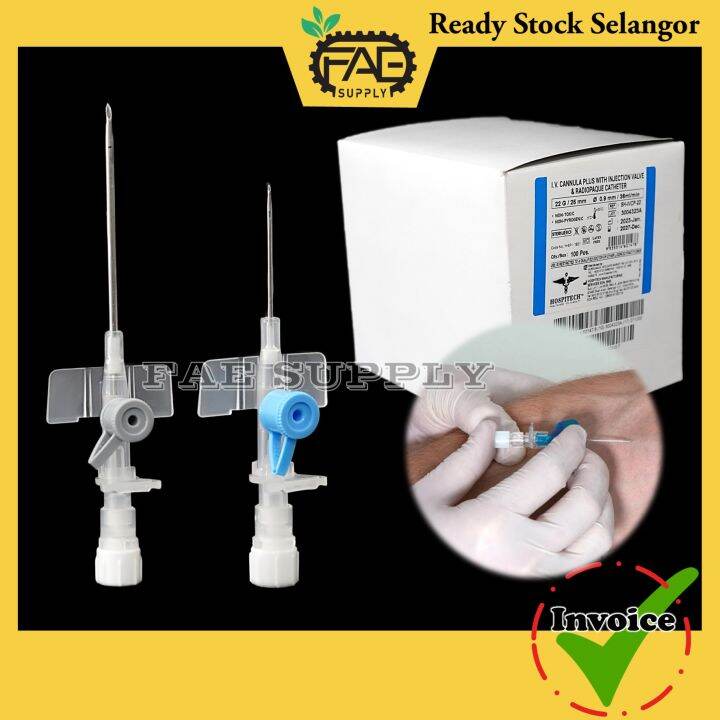 Hospitech IV Cannula Plus With Injection Valve & Radiopaque Catheter ...