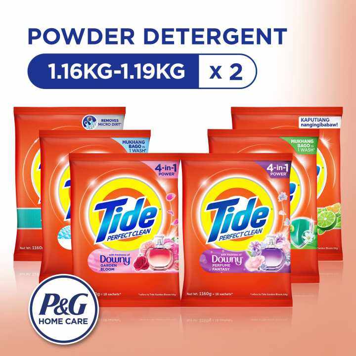 [Bundle of 2] Tide Powder Detergent Perfume Fantasy Lemon Kalamansi Original White & Bright ...