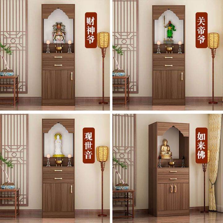 [COD] piece of delivery Buddhist altar cabinet Buddha god table ...