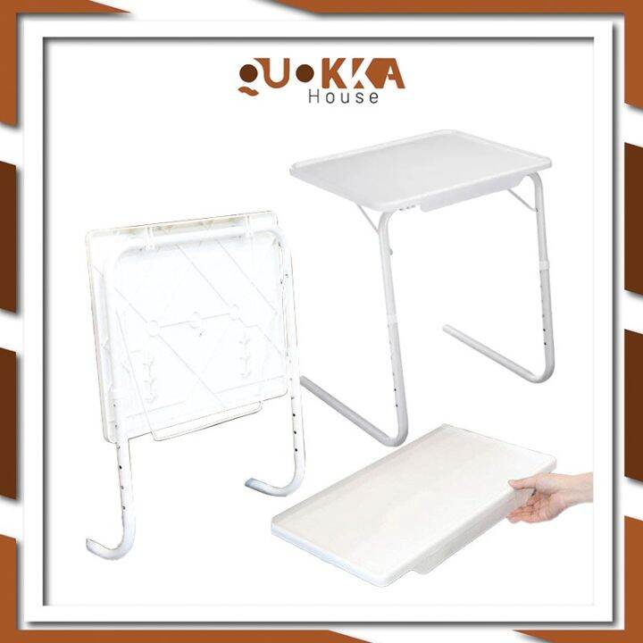 QUOKKA Foldable and Adjustable Smart Table Mate Foldable Multi-Purpose and Convenient Pasangan ...