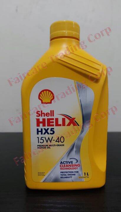 Shell Helix HX5 15W-40 Premium Multigrade Engine Oil 1Liter | Lazada PH