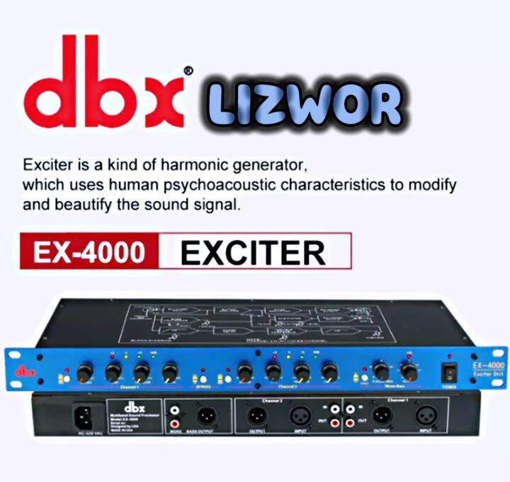 DBX EX4000 aural exciter 4 way Professional multi band sound processor ...