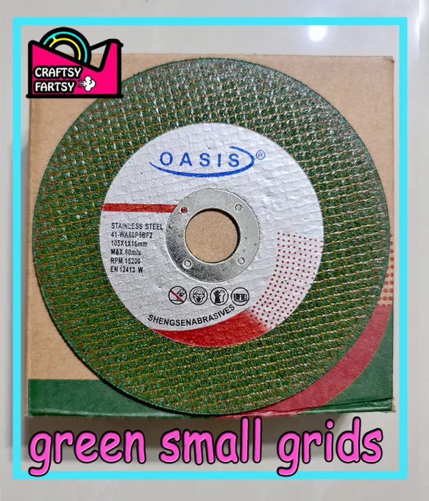 (PER BOX GREEN) Oasis Cutting Disc Superthin Green Small Grids | Lazada PH