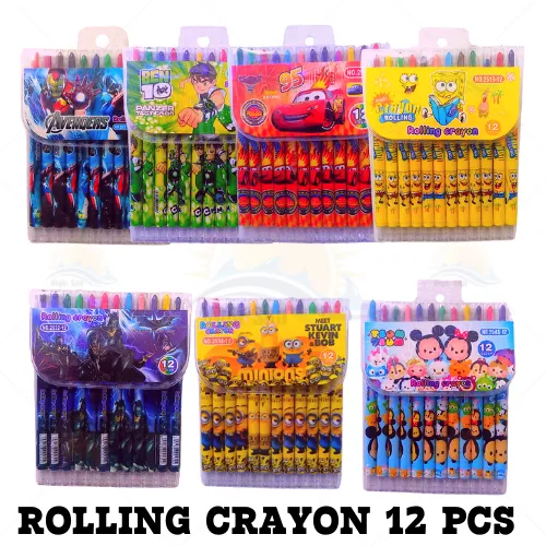 Twistable Crayons 12 Pcs Assorted Colors Hand Painting Pen Crayon ...