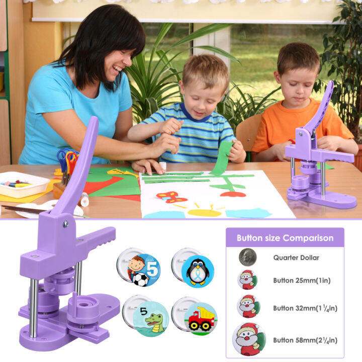 ⭐️【High Quality+In Stock】⭐️Button Badge Maker Machine, Different Size ...