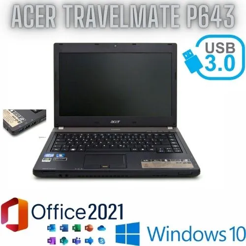 Acer TRAVELMATE P643 CORE i5 3240M RAM 4GB HDD 500GB 14 INCH WINDOWS 10 ...
