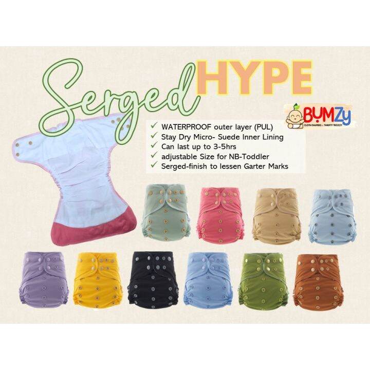 SERGED HYPE SERIES: BumZY Cloth Diaper by Thrifty Trozzy NO Garter ...