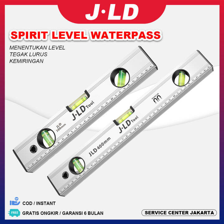JLD Spirit Level Waterpass Magnet Aluminium Akurat Perkakas Alat ...