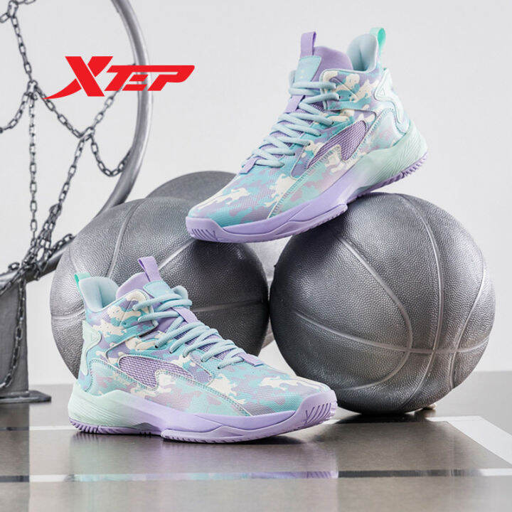 Xtep รองเท้าบาสเก็ตบอลผู้ชาย ตาข่ายระบายอากาศ ไม่ลื่น รองเท้าเทรนนิ่ง ...