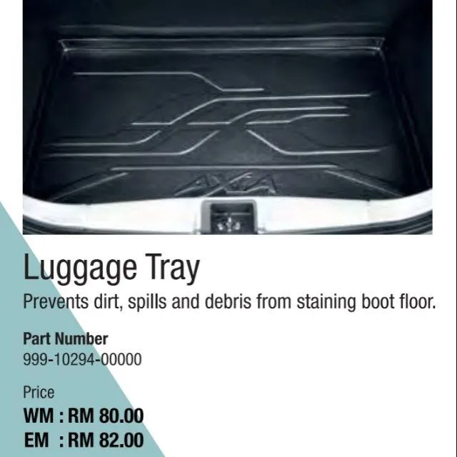 Perodua Axia Original Luggage Tray Offer | Lazada
