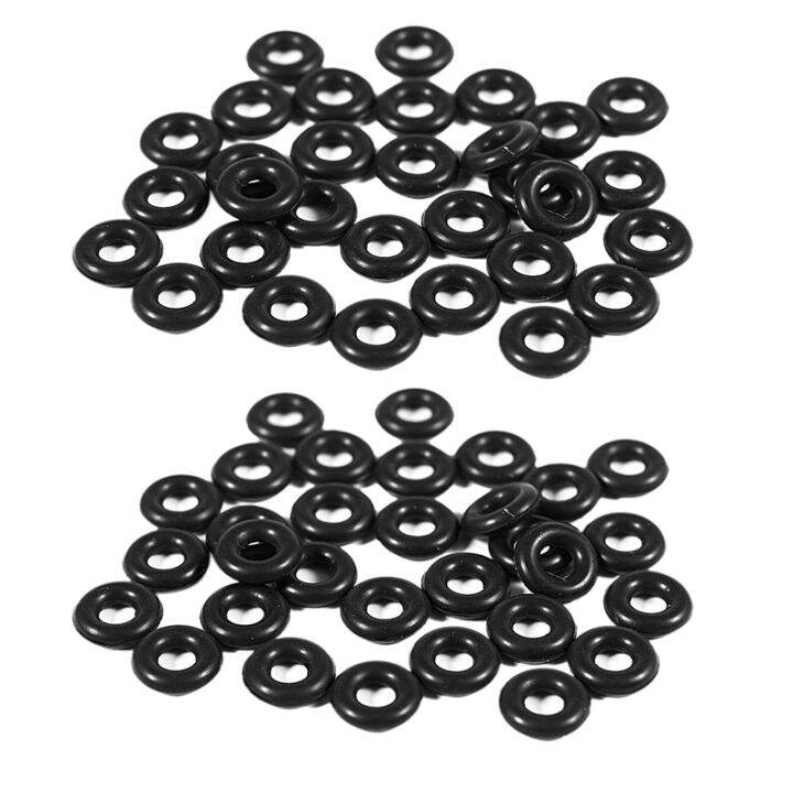 60 Pcs 2.5mm x 6.5mm x 2mm Rubber O Rings for Wacky Worm Fishing ...