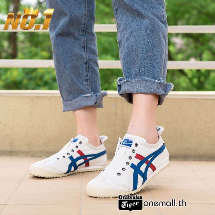 Onitsuka MEXICO 66 SLIP-ON Series รองเท้ากีฬา รองเท้าวิ่ง ลําลอง สําหรับผู้ชาย ผู้หญิง สีขาว ...