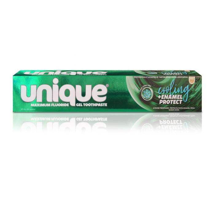 UNIQUE TOOTHPASTE METOR MINT GREEN GEL 50ML | Lazada PH