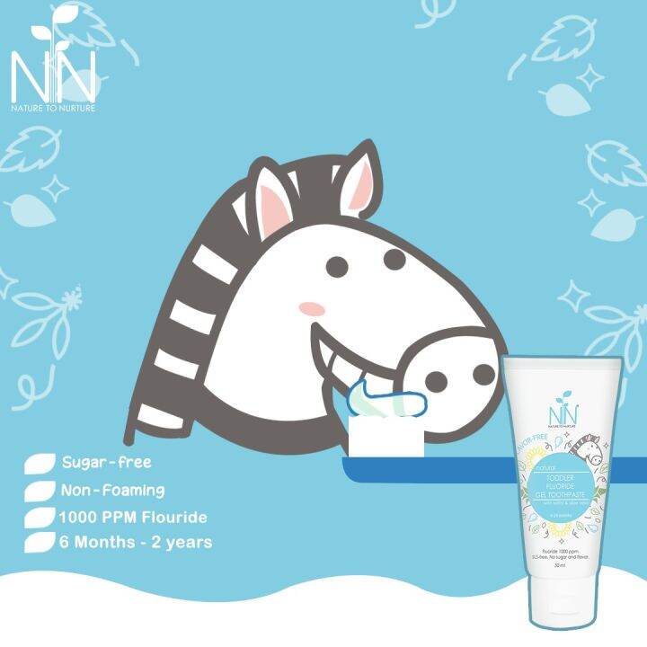 Nature to Nurture Toddler Fluoride Toothpaste 50ml (6 months-2 years ...