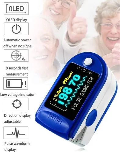 Pulse Oximeter Oxygen Saturation Monitor Spo2 Fingertip Pulse Oximeter