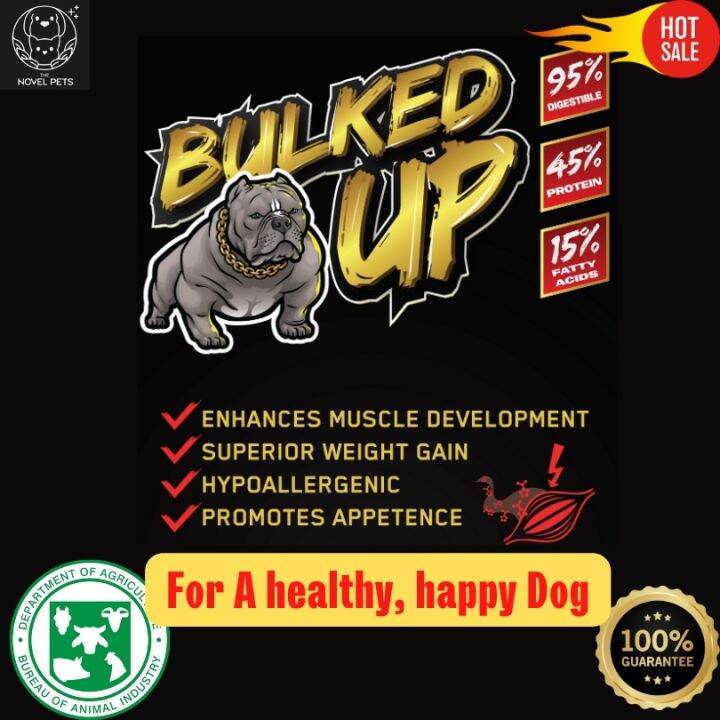 HOT (COD) aqbxz28337z BULKED UP Supreme Dog Mass Gainer Formula | Lazada PH