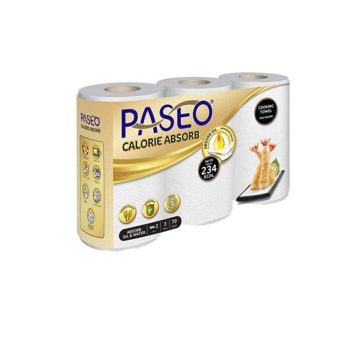 Tissue Paseo Kitchen Towel Roll Bundle 3 Roll - 70 Sheet - Tissue Dapur ...
