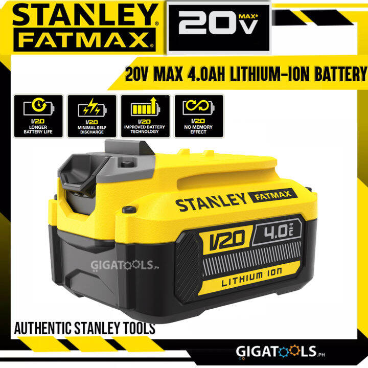 *New* Stanley FATMAX SB204 Lithium-Ion 4.0Ah Battery 20V Max ...