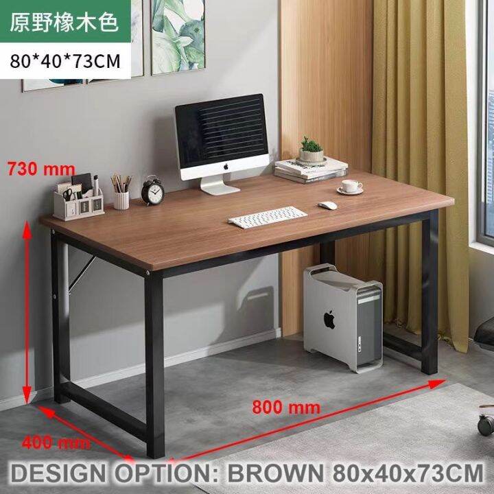 120x60 Cm Computer Desk With Book Self Modern Design Laptop Table Meja ...