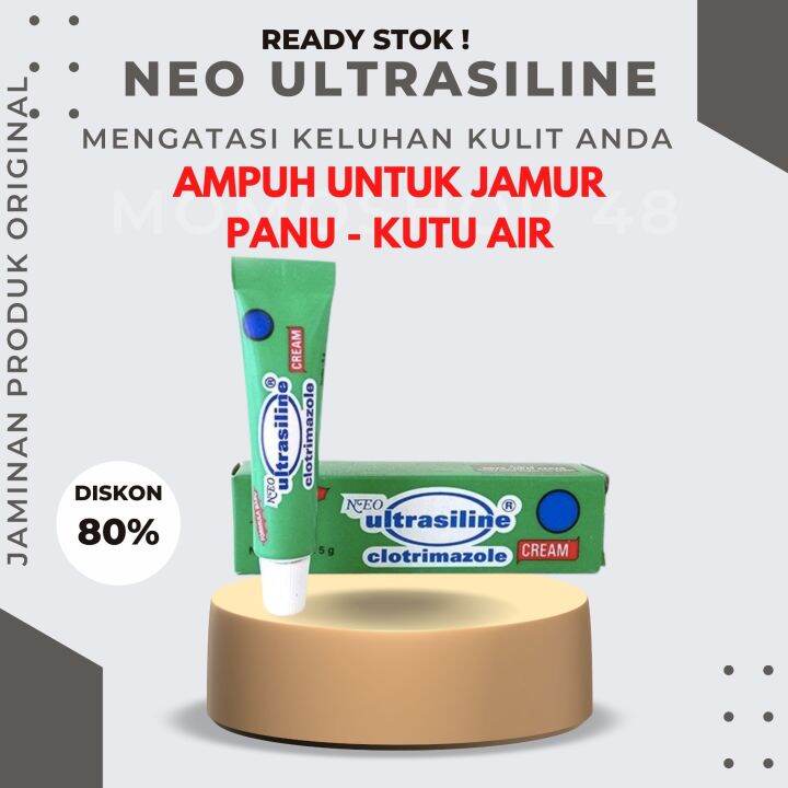 Salep Jamur Panu Kadas Kurap Neo Ultrasiline Clotrimazole Gatal Kulit ...