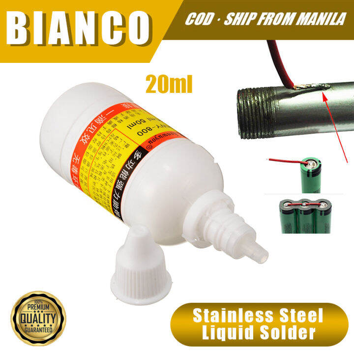 20mL HWY-800 Stainless Steel Flux Soldering Paste Liquid Welding Solder Tool Liquid Solder Water ...