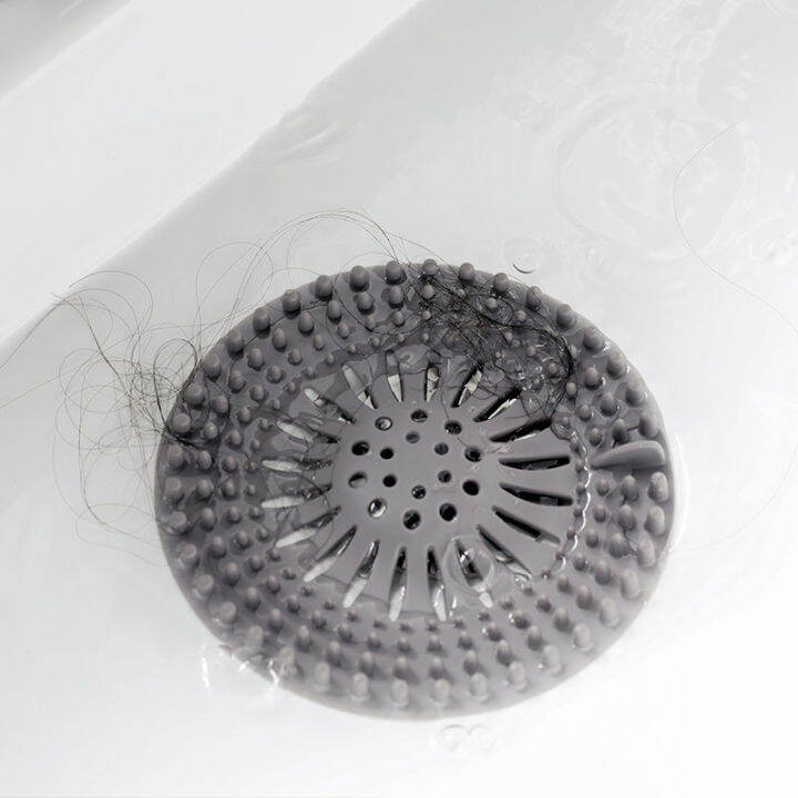 Toilet Sewer Hair Filter Screen Kitchen Sink Wash Basin Silicone Floor ...
