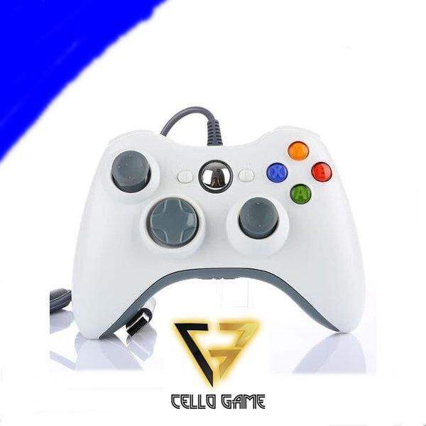 STIK PC XBOX 360 KABEL PUTIH WIRED MICROSOFT STICK /JOYSTIK /CONTROLER ...