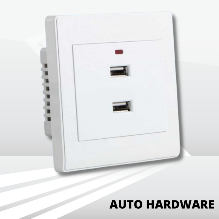 Stop Kontak Dinding 2 Port USB Wall Socket 2.1A - ES-USB / Saklar ...