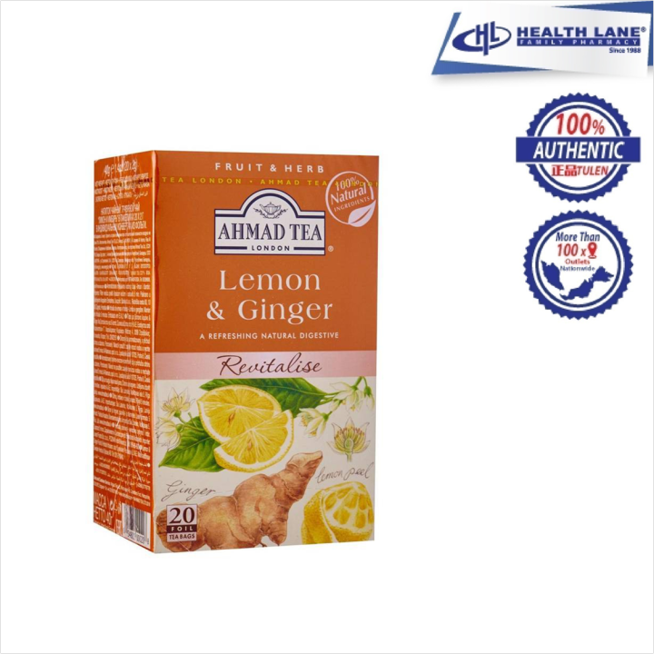 AHMAD TEA LEMON & GINGER (20'S) | Lazada
