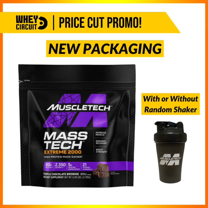 Muscletech MASS TECH EXTREME 2000 Ultimate 100% Whey Protein + Mass ...