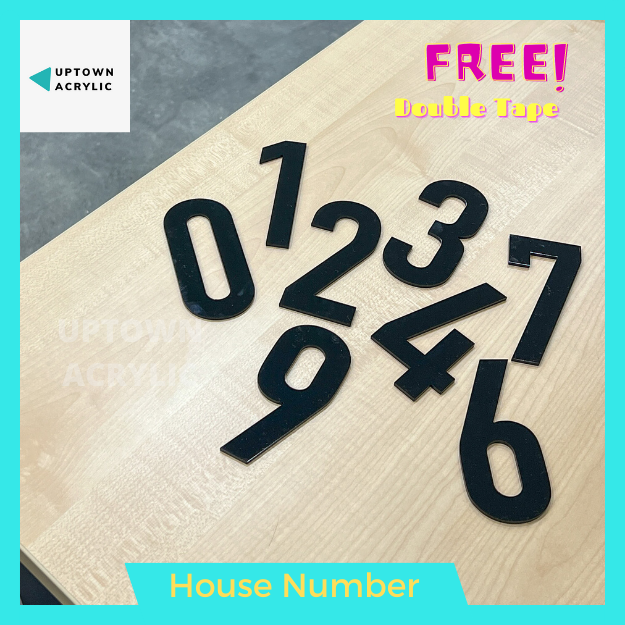 3D Acrylic House Number Plate / Nombor Plat Rumah Akrilik / Acrylic ...